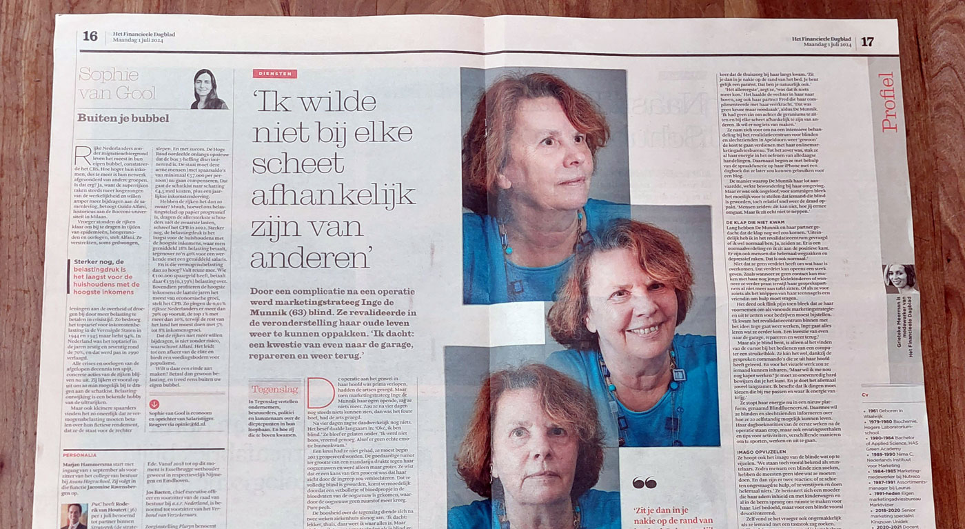 Ik wil niet bij elke scheet afhankelijk zijn van anderen - Financieel ...
